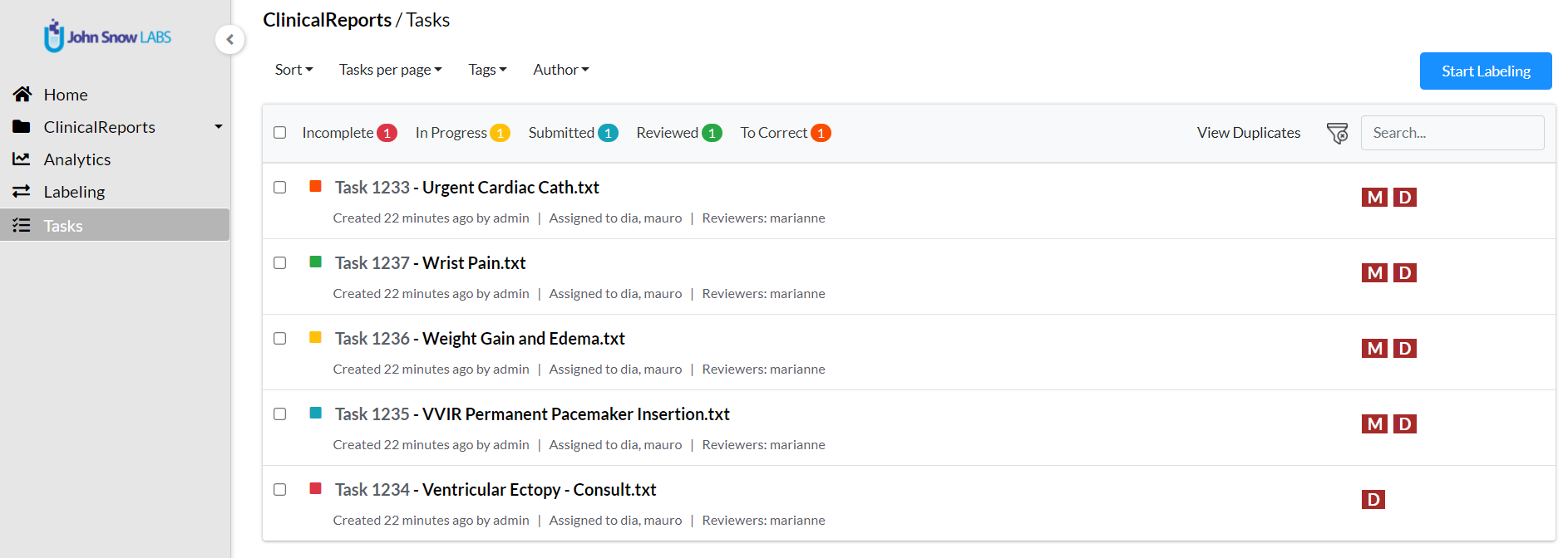 Annotation Lab | John Snow Labs