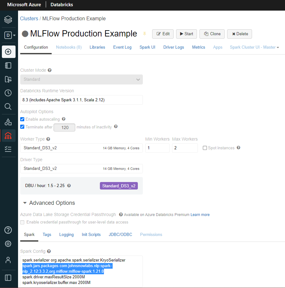Productionizing Spark NLP